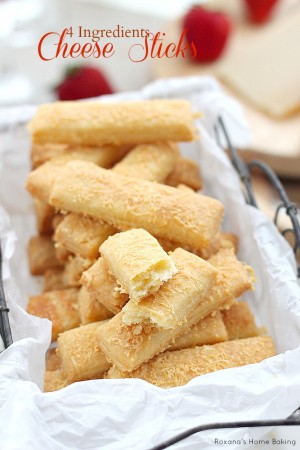 4 ingredients cheese sticks recipe