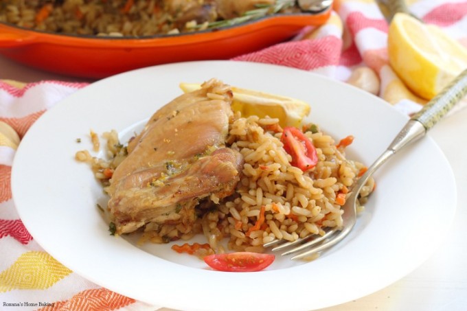 Brown rice and chicken skillet recipe