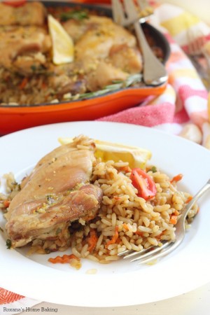 Brown rice and chicken skillet recipe
