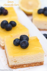 Double lemon cheesecake bars recipe