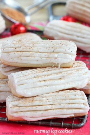 Nutmeg log cookies recipe
