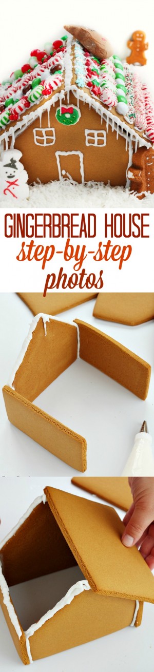 Gingerbread house recipe with step by step photos