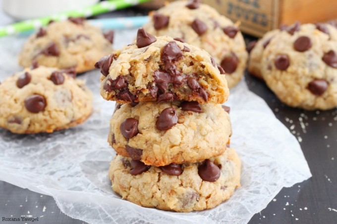 Loaded chocolate chip cookies recipe