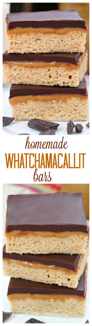 Homemade Whatchamacallit bars recipe